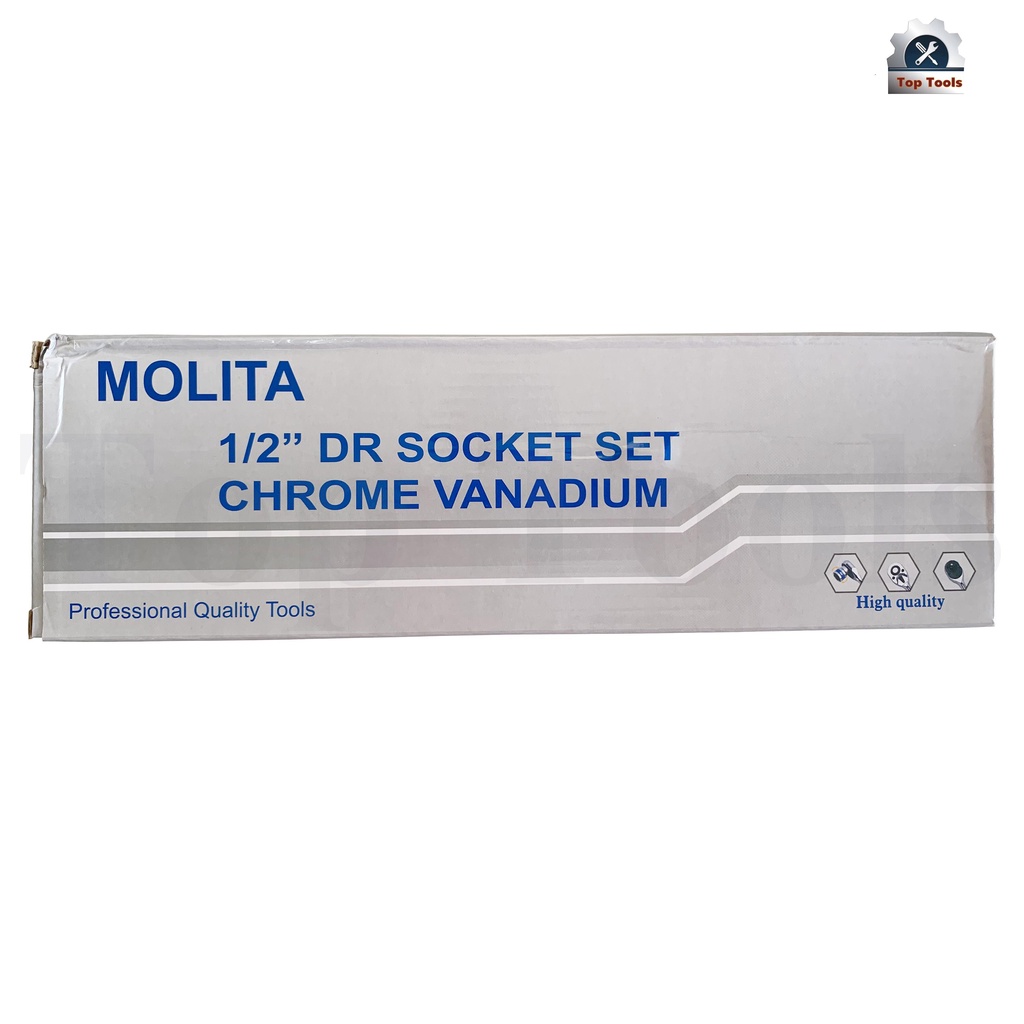 MOLITA TOOLS ชุดเครื่องมือ ประแจ ชุดบล็อก 12 ชิ้น ขนาด 1/2 (4หุน ...
