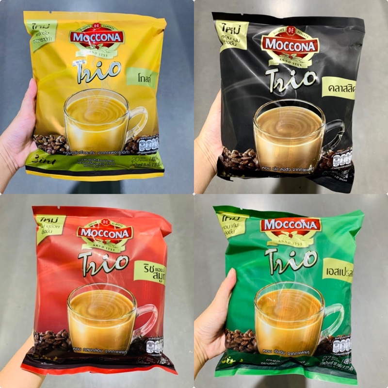 กาแฟ 3 in 1 Moccona Trio Gold / Classic / Rich and Smooth / Espresso ...