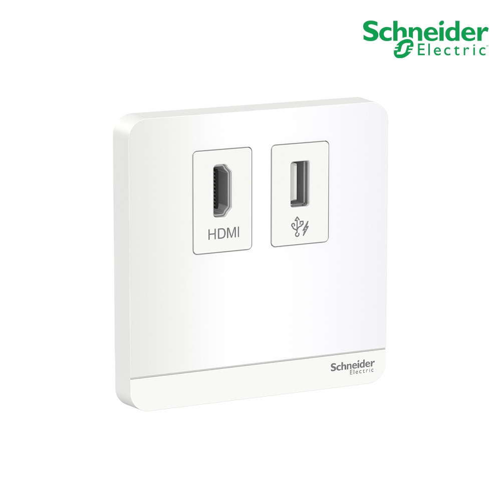 Schneider Data socket, HDMI + USB, White รุ่น AvatarOn E รหัส ...