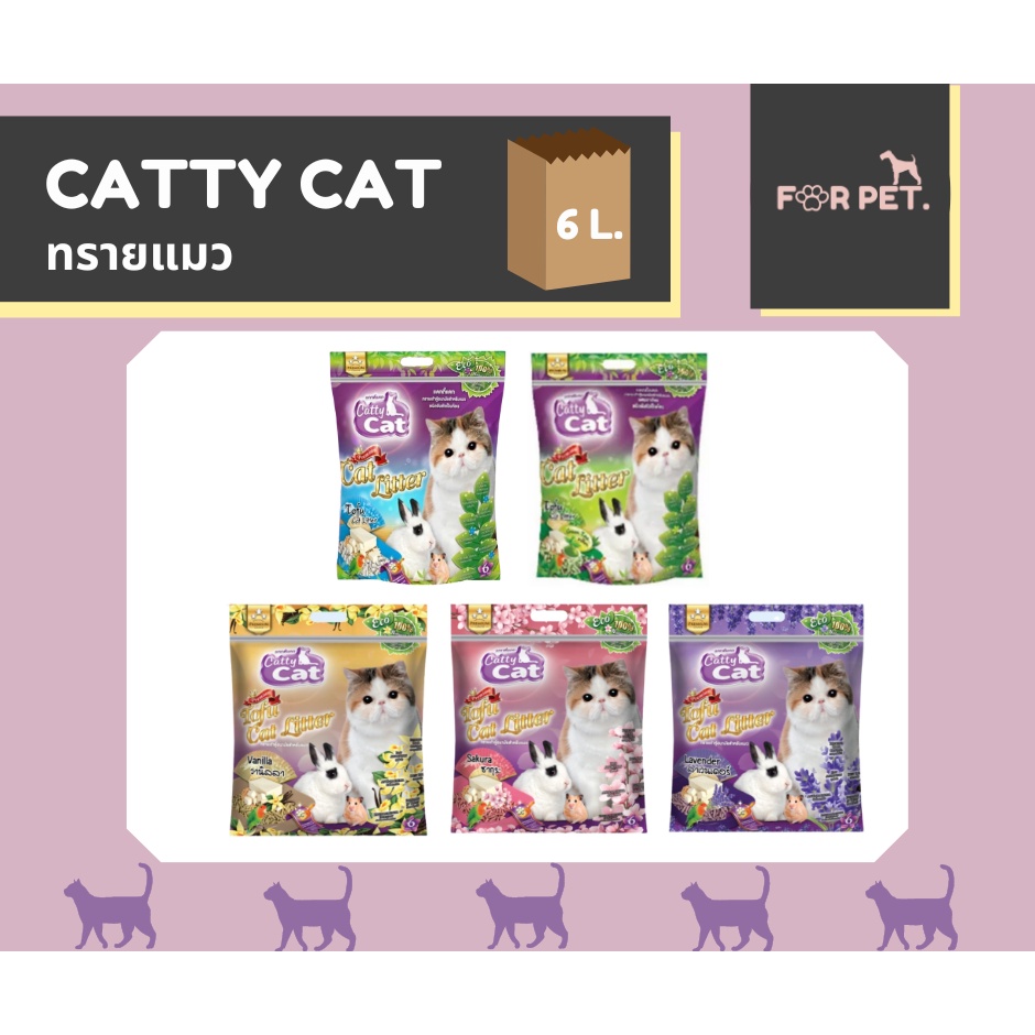 Catty Cat ทรายแมว แคทตี้ แคท 6 ลิตร | Shopee Thailand