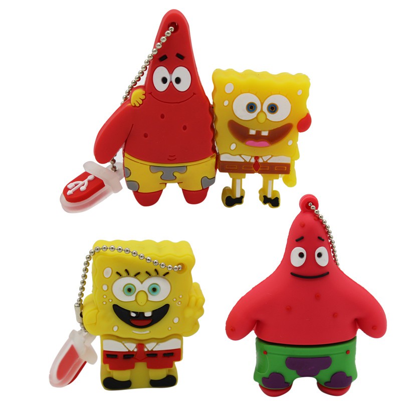 Beiledee การ์ตูนน่ารัก 64gb mini SpongeBob Patrick Star usb 4 GB 8 GB ...