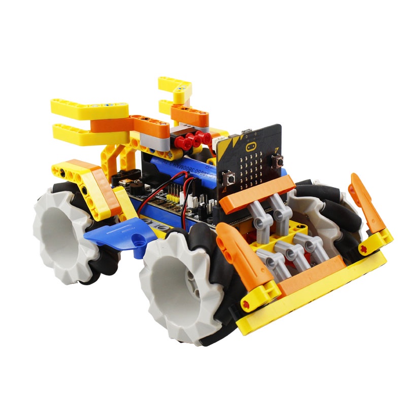 หุ่นยนต์ micro:bit Omni:bit smart robot car with Mecanum Wheel + พร้อม ...