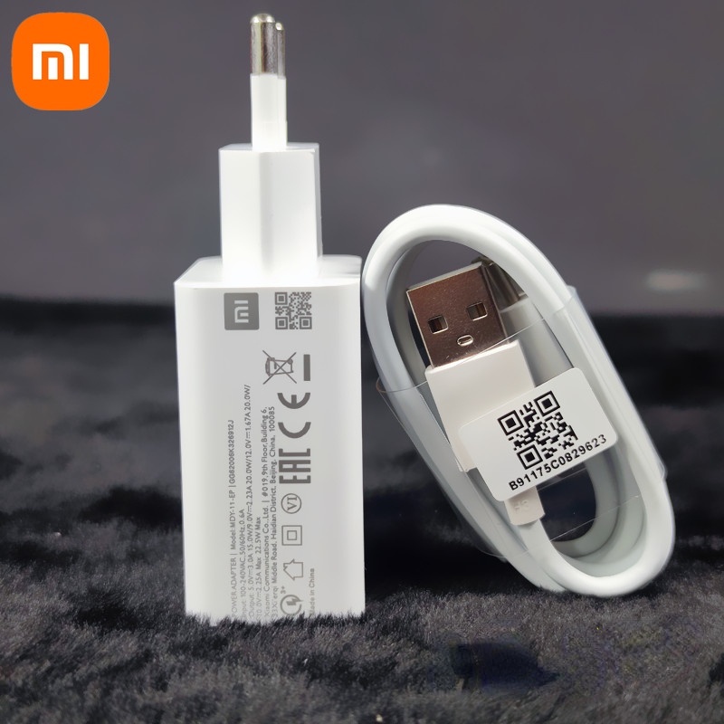 แท ้ Xiaomi 22.5W Charger QC3.0 + Fast Power Adapter 1M ประเภท C สายสําหรับ MI10 lite Redmi 10X ...