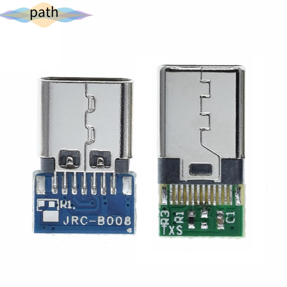 PATH 1pcs Data Transfer USB 3.1 Type C Connector Charging 12/24 Pins ...
