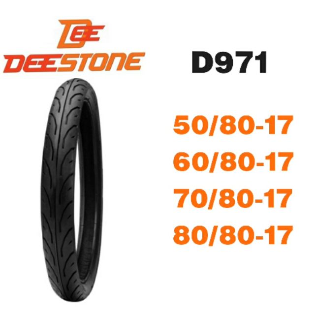 ยางนอกมอเตอร์ไซค์ Deestone 50/80-17,60/80-17,70/80-17,80/80-17 แก้มเตี้ย ขอบ#17 D971 | Shopee ...