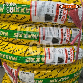 MAXXIS MA-V6 (TL) ขอบ 14 "ลายไฟ" ยางนอกมอเตอร์ไซค์ : FINO , MIO , CLICK ...