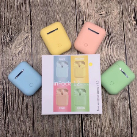 Inpods 12 Macaron หูฟังบลูทูธ เสียงดีมาก | Shopee Thailand