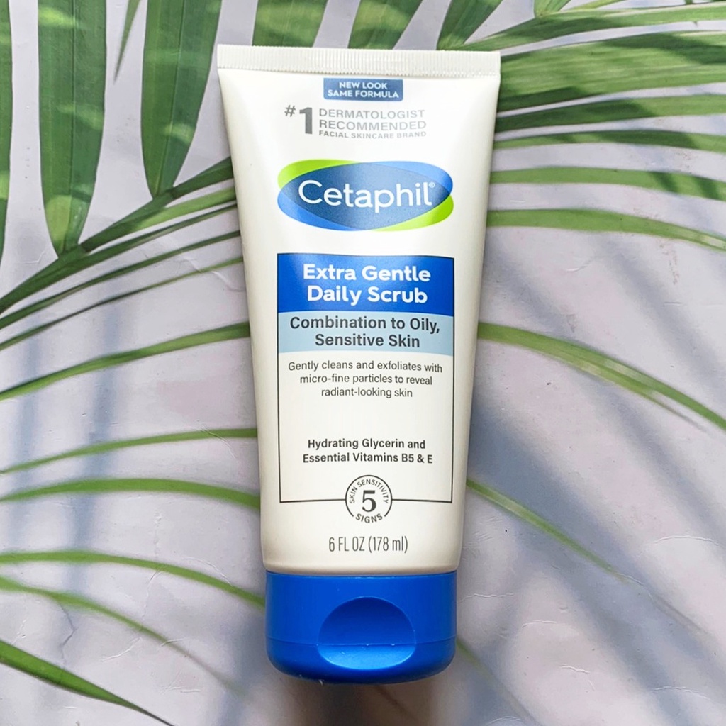 (Cetaphil®) สครับหน้าอ่อนโยน Extra Gentle Daily Scrub สำหรับผิวผสม-ผิวมัน ผิวแพ้ง่าย 178 mL เซตา ...