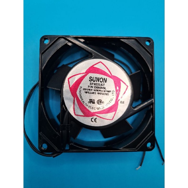พัดลมระบายความร้อน SUNON เงียบแบริ่งพัดลม SF9225AT 2092HBL พัดลมระบาย ...