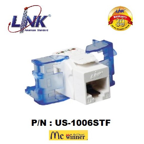 LINK รุ่นUS-1006STF CAT 6 RJ45 Modular JACK, Slim ตัวเมีย - ประกัน 30 ...
