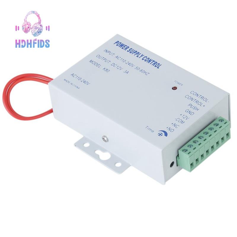 AC 110-240V to DC 12V 3A Door Access Control Power Switch Supply ...