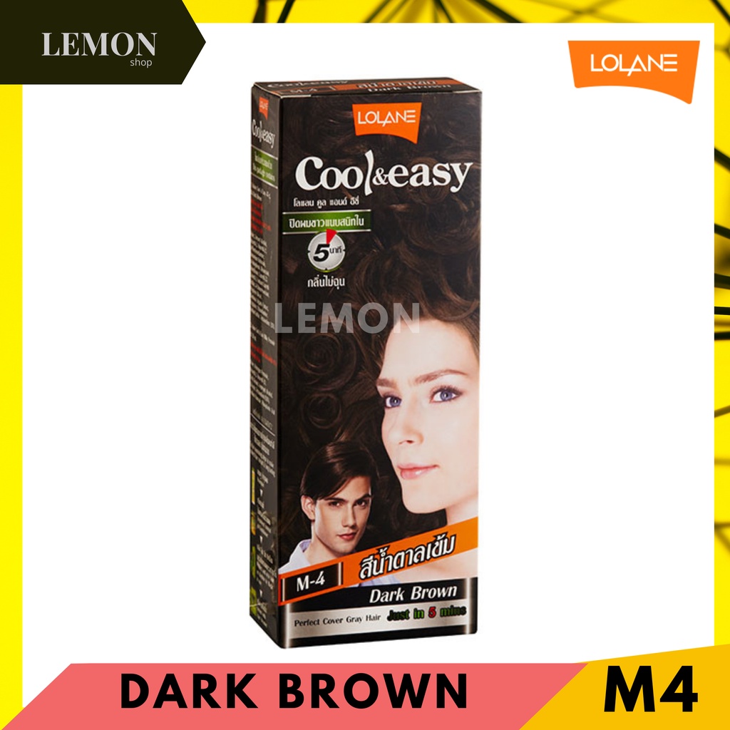 Lolane Cool & Easy Color Cream 95ml โลแลน คูล แอนด์ อีซี่ คัลเลอร์ ครีม ปิดผมขาว | Shopee Thailand