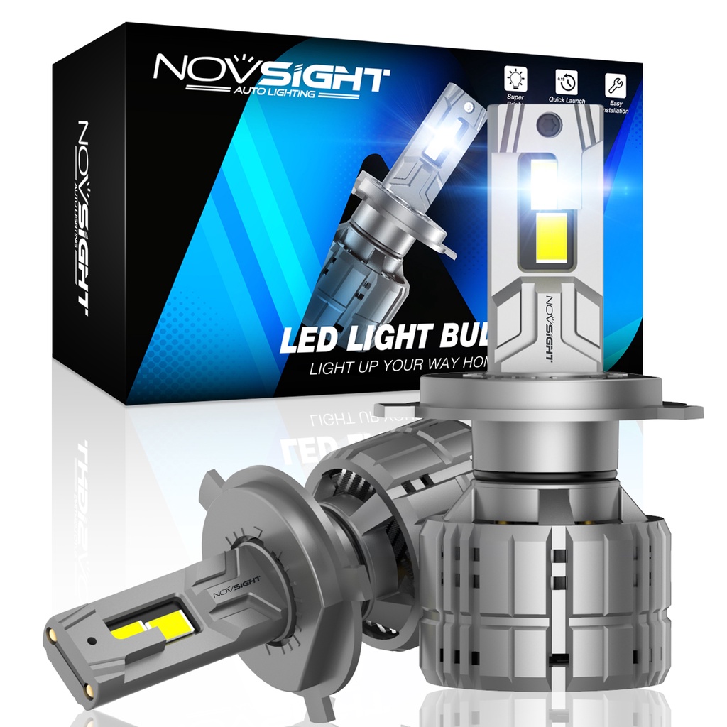 Novsight N60 H4 H11 H7 HB3 HB4 ไฟหน้ารถยนต์ LED 200W 40000LM 6500K สว่างมาก พร้อมส่ง | Shopee ...