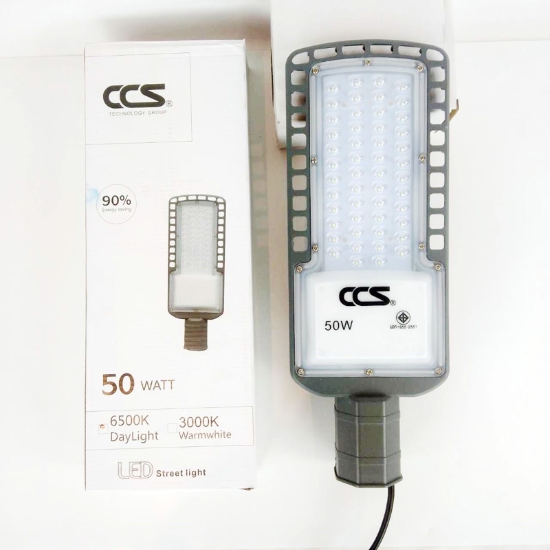 โคมถนน LED 30W 50W 100W รุ่น ECO แสงขาว ไฟ 220V รับประกัน 1 ปี LED (ไม่ ...