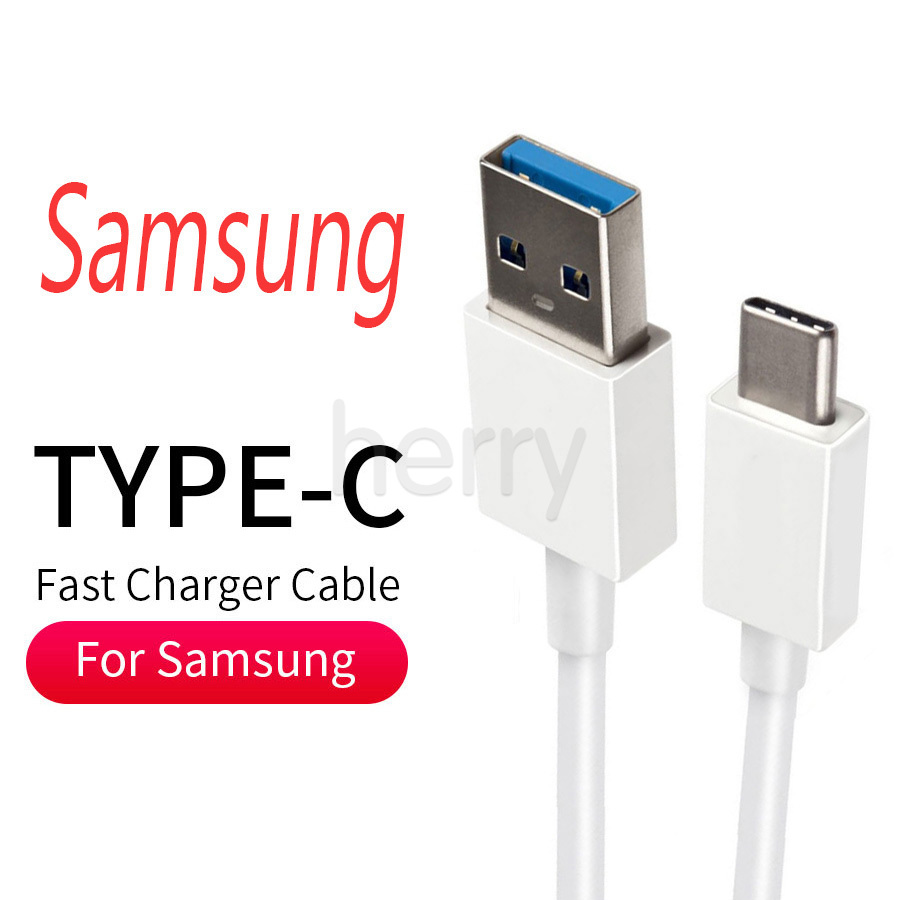 สายเคเบิลประเภทซีสำหรับ Samsung Type-C 1M สายชาร์จเร็วเร็ว | Shopee ...