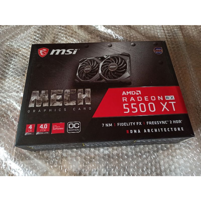 MSI RX 5500 XT MECH 4G OC | Shopee Thailand
