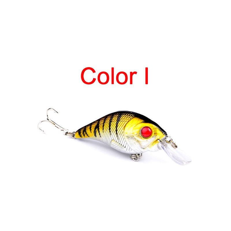 เหยื่อตกปลาพลาสติกแข็ง รูปดวงตา 3D ขนาดเล็ก 75 มม. 10 กรัม พร้อม 6 ชิ้น ...