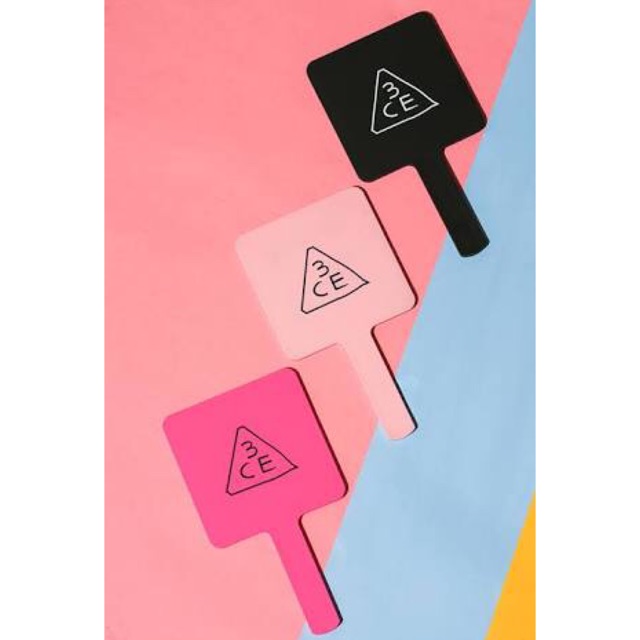 3ce Square hand Mirror กระจกส่องหน้า แบบ พกพา | Shopee Thailand
