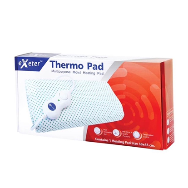 🔥 ศูนย์ไทย 2 ปี Exeter Thermo Pad แผ่นให้ความร้อนด้วยไฟฟ้า มีให้เลือก 2 ขนาด 30 x 45 cm. และ 40 ...
