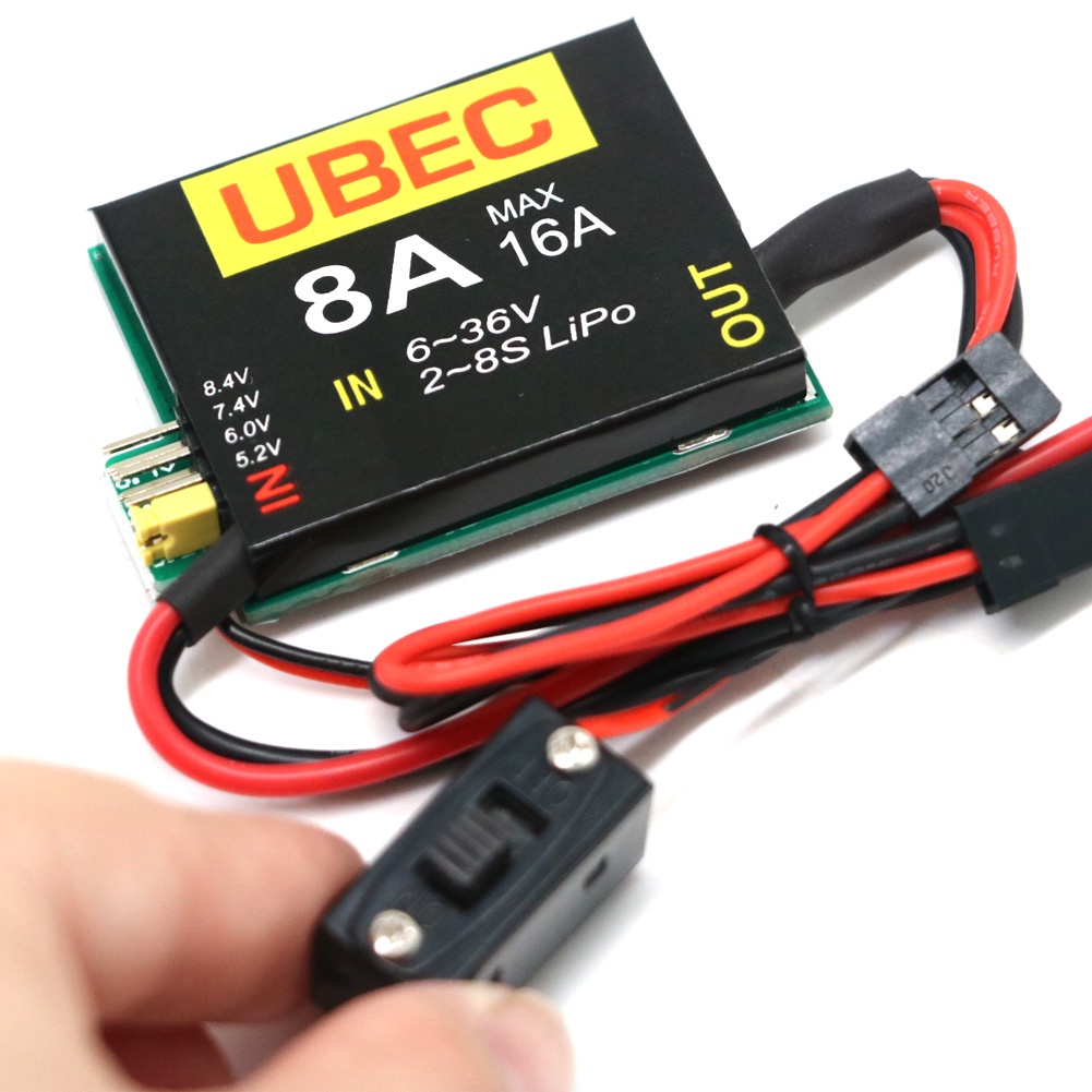 แขนหุ่นยนต์เครื่องบินบังคับ 2S-6S 6-36V UBEC-8A BEC DUAL UBEC 8A 16A 5. ...