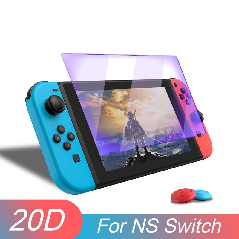 ฟิล์มกันรอยหน้าจอกระจกนิรภัยระดับพรีเมียมพร้อม Thumbsticks สําหรับ Nintendo Switch NS | Shopee ...