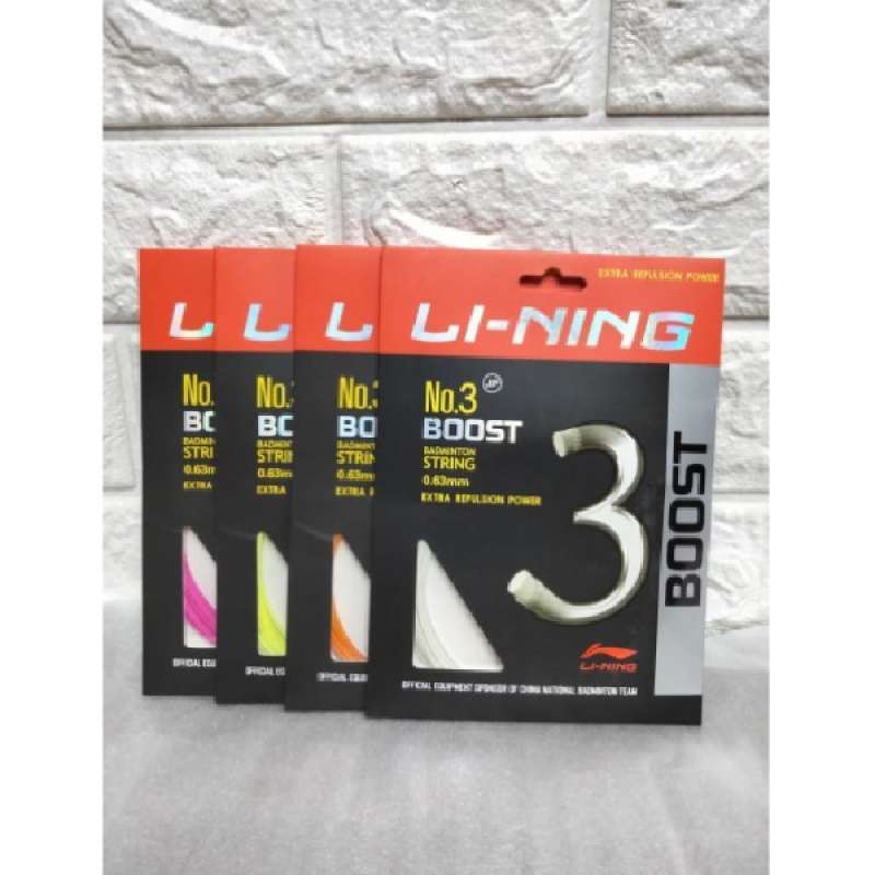 ต้นฉบับ LINING BADMINTON CKET STRINGS NO. 3 BOOST - 0.63mm THIN ...