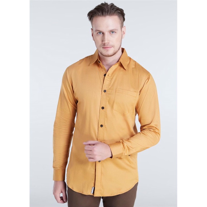 Monotone shirt design เสื้อเชื้ตผู้ชาย ลายจุด | Shopee Thailand