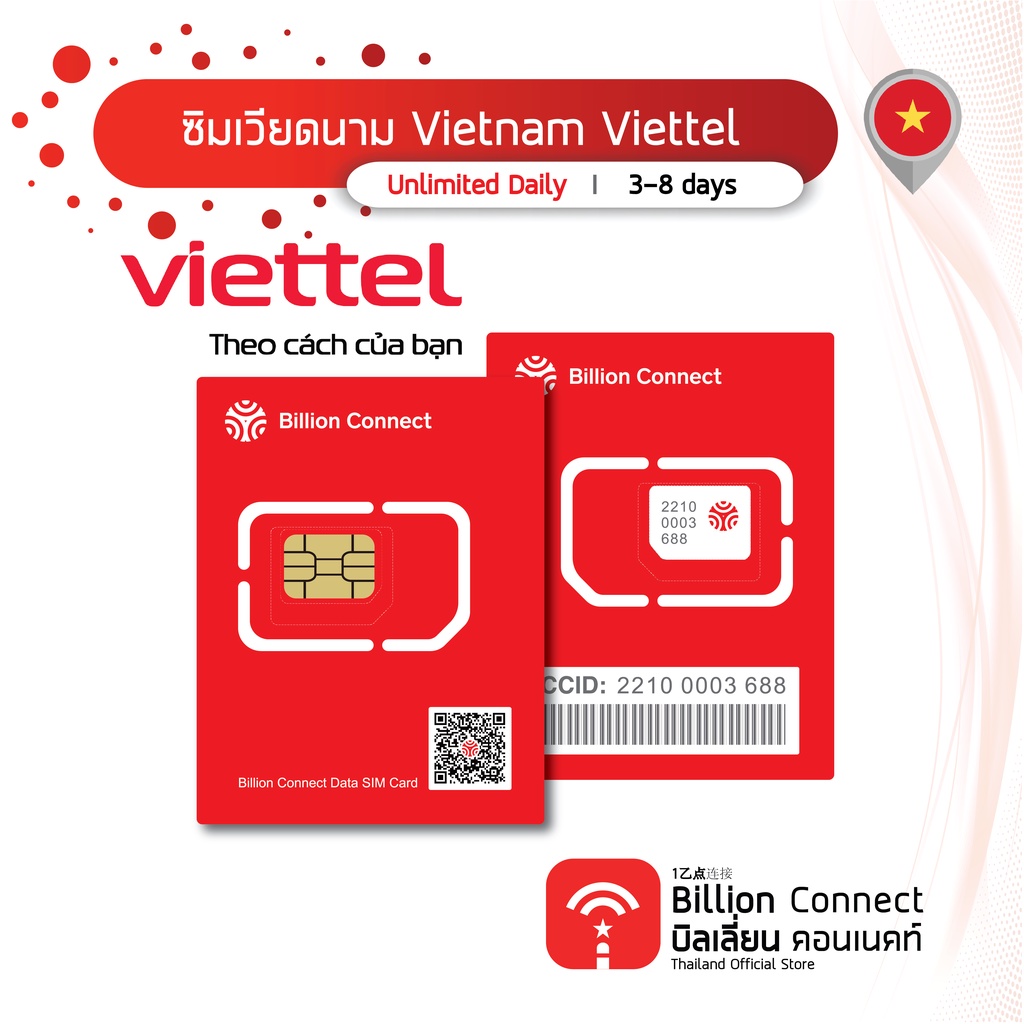 Vietnam Sim Card Unlimited 1GB-1.5GB Daily สัญญาณ Vinaphone Viettel ...