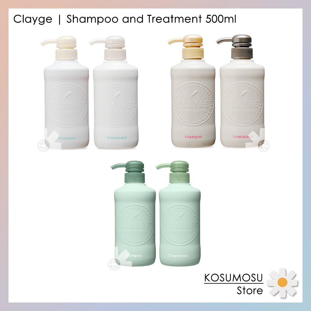 ลดล้างสต๊อค 🔥Clayge | Shampoo and Treatment 500ml | exp042025 แชมพู และ ครีมนวดผม เคลย์จ (พร้อม ...