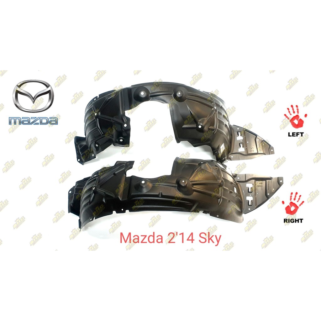 พลาสติกซุ้มล้อหน้า Mazda 2 2014 SkyActiv แท้ศูนย์ | Shopee Thailand