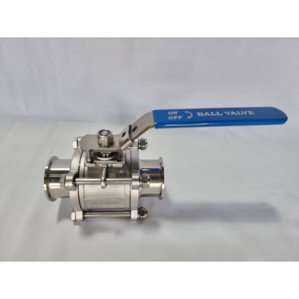 SANITARY BALL VALVE 3PC CLAMP END SIZE 63 MM SS316 | Shopee Thailand