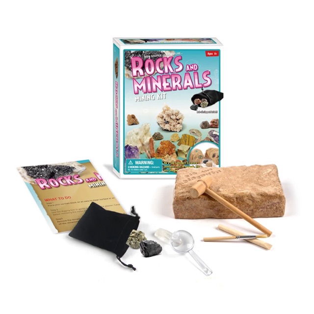 Rocks & Minerals Mining Kit ชุดขุดหินและแร่ | Shopee Thailand