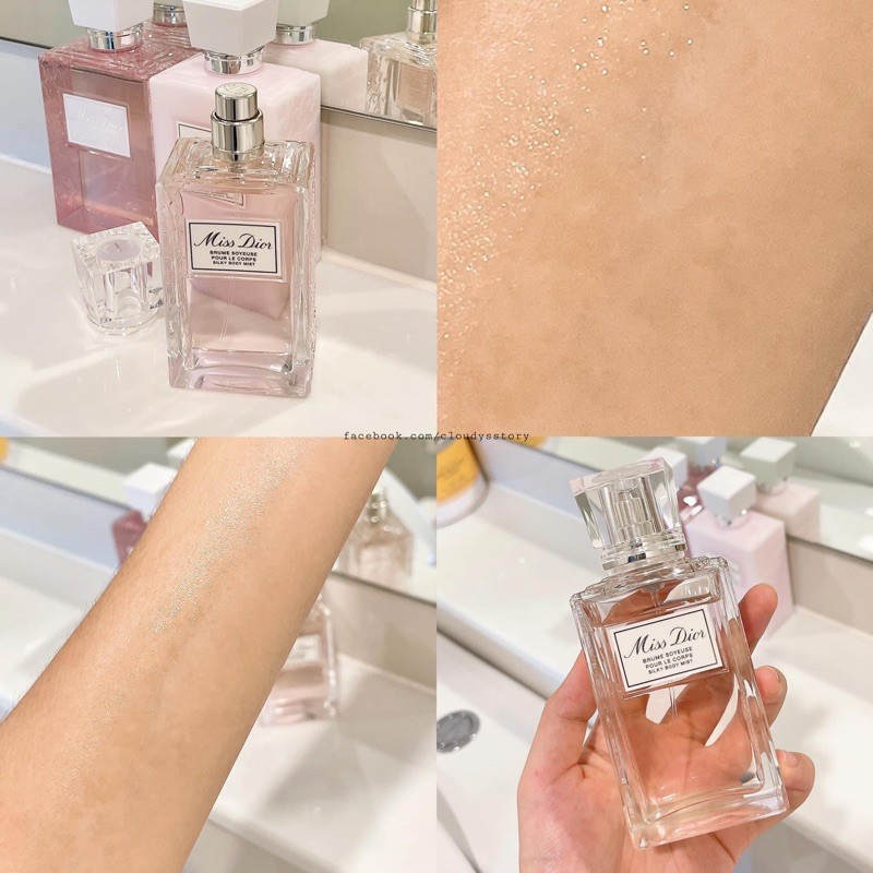 💗 Miss Dior Silky Body Mist 100ml ที่จะช่วยเติมความหอมสดชื่นให้กับผิว ...