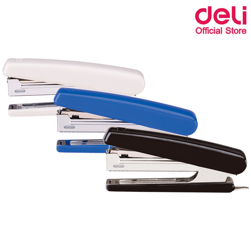 Deli 0221 Stapler ที่เย็บกระดาษ เย็บได้ 15 แผ่น (คละสี 1 ชิ้น) ที่เย็บ ...