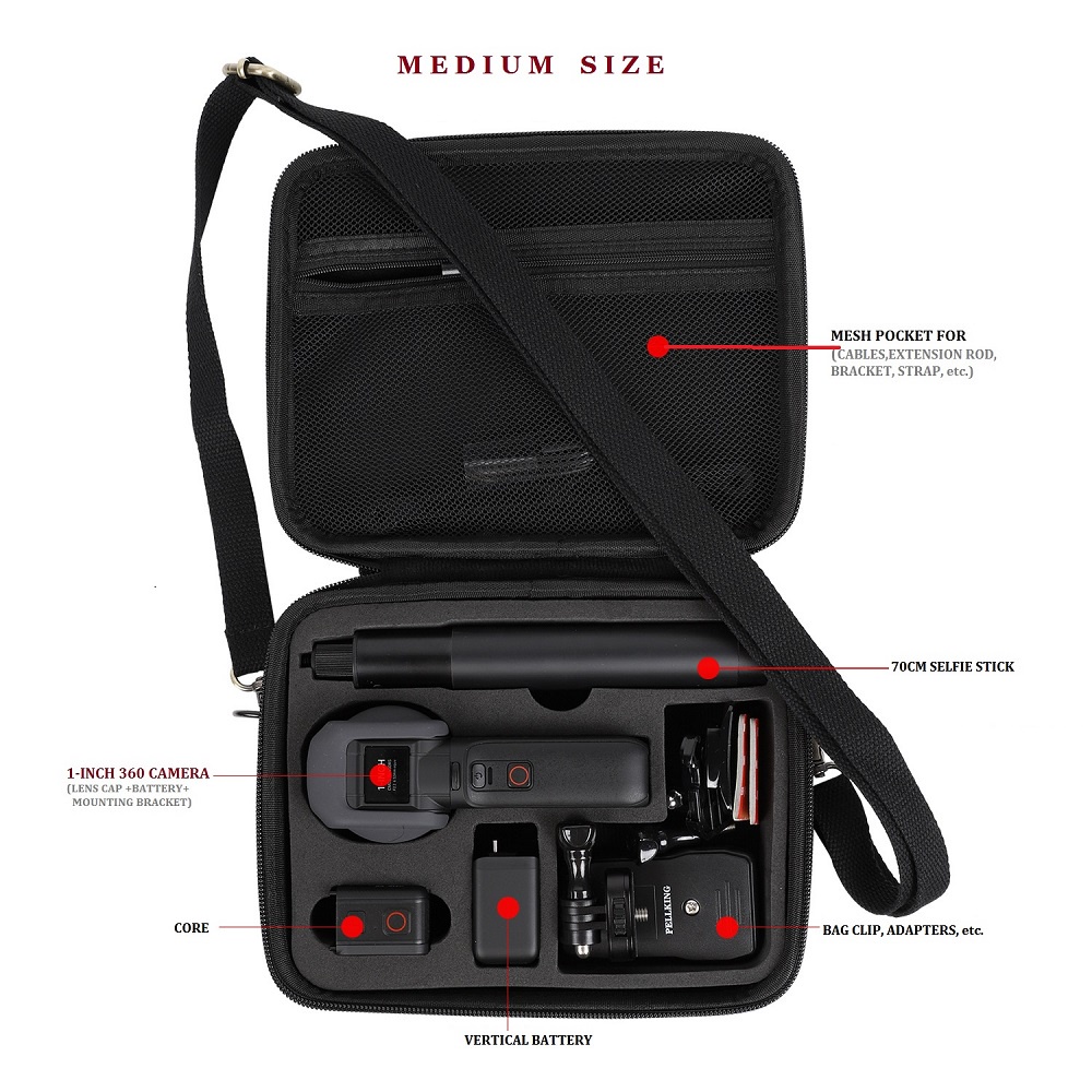 Insta360 ONE RS 1-INCH 360 Edition Carry Carrying Case Storage Bag for ...