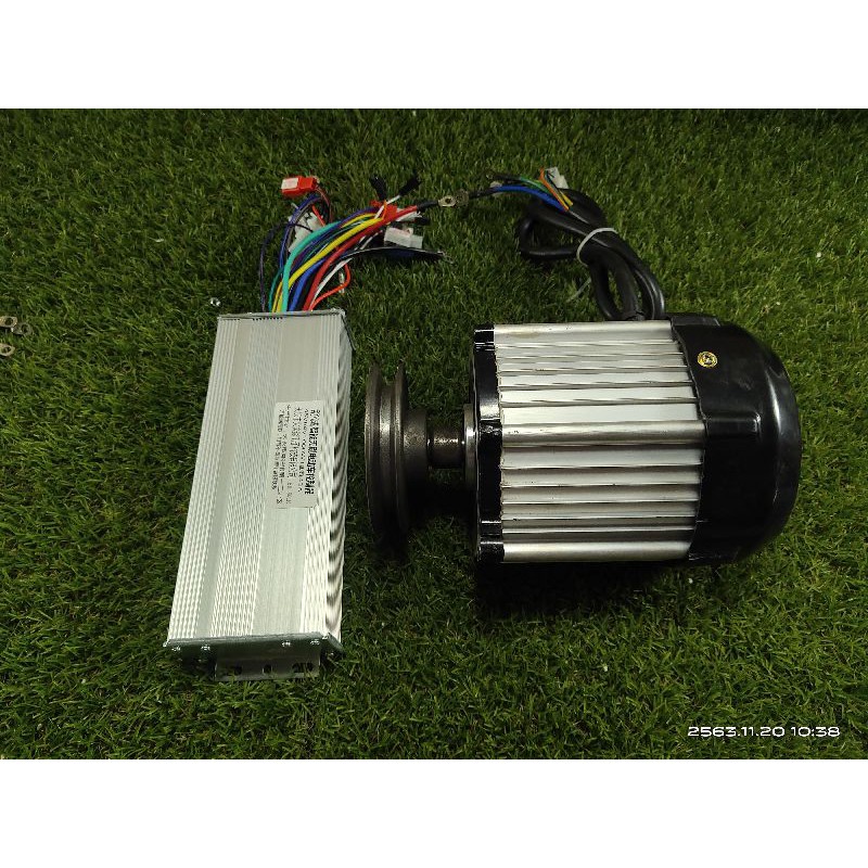 มอเตอร์บัสเลส bldc HLD 60v1500w หัวพูเล่ 4 นิ้วพร้อมกล่องควบคุม 48/64v ...