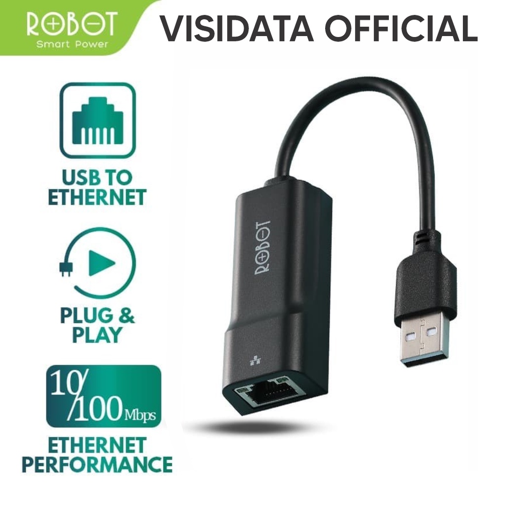 Robot EA10 USB Ethernet Adapter USB 2.0 ถึง 100Mbps Network RJ45 LAN ...
