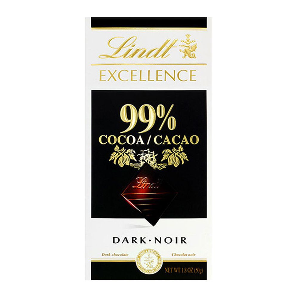 Lindt Excellence 99% cocoa ลินด์ ดาร์กช็อกโกแลตบาร์ นำเข้าจาก ...