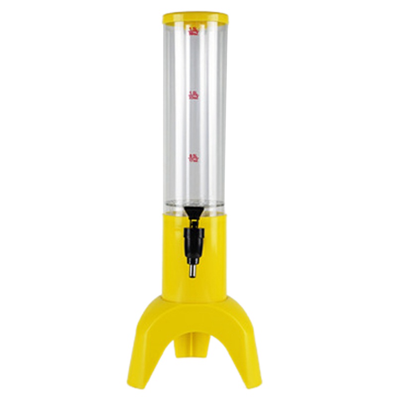 1.5L Beer Dispenser Tower Easy Clean Integrated Tap with Ice Tube Clear ...