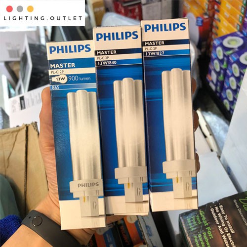 Philips หลอด ขั้ว PLC 2P 10W 13W 18W 26W 830 840 865 รุ่น Master แสง Day Light หลอดประหยัดไฟ 4 ...