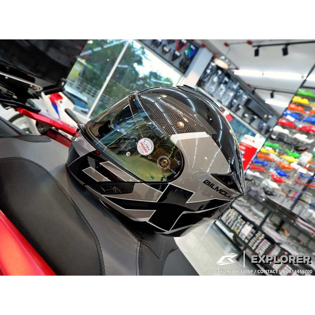 หมวกกันน็อคยกคาง Bilmola | Explorer 2022 มีแว่น ส่งไว โค้ดลด150 บาท ...