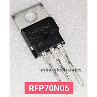 (1ตัว) RFP70N06 , 70N06 , MOSFET N-Channel 70A 60V TO-220AB (รหัสสินค้า ...