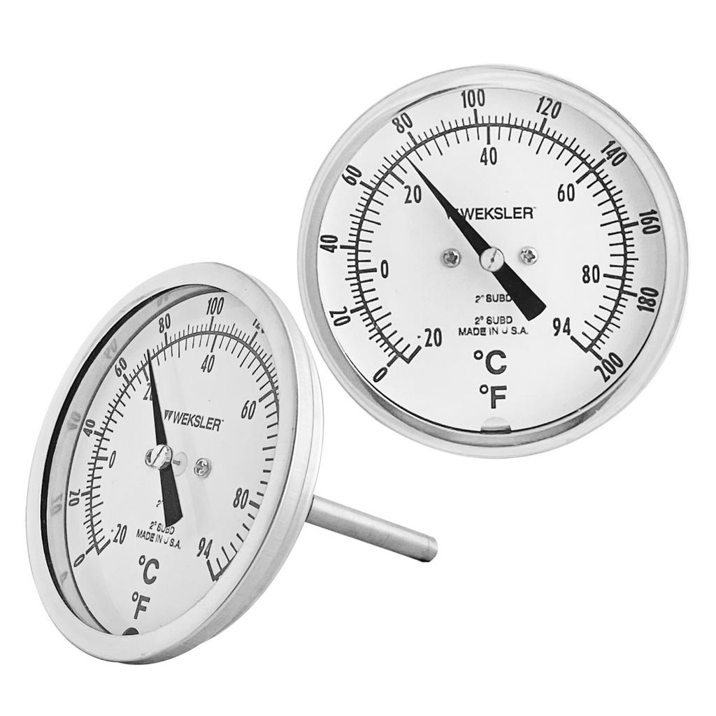 Temperature Gauge เกจวัดอุณหภูมิน้ำ เกลียวออกหลัง หน้าปัด 3 นิ้ว ยี่ห้อ ...