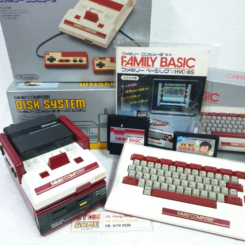 Nintendo Family computer+Disk System+Family Basic Keyboard Boxed Rare item (Original JP110v.) 🇯🇵 ...