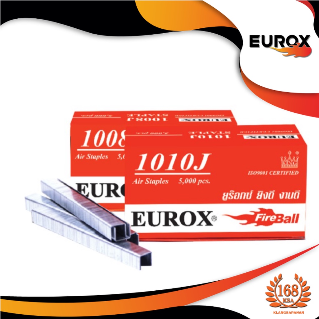 HITOP/EUROX ลูกตะปูยิงขาคู่ ลูกแม็กขาคู่ ตะปูยิงไม้ ตะปูลม แม็กซ์ยิงไม้ 1006J,1008J,1010J,1013J ...