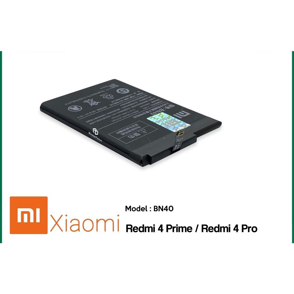 แบตเตอรี่ XIAOMI REDMI 4 PRIME - XIAOMI REDMI 4 PRO - BN40 | Shopee ...