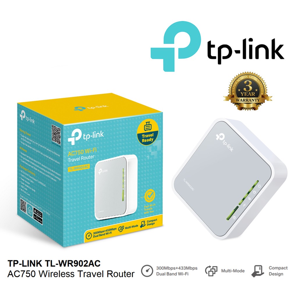 4G Router TP-LINK (TL-WR902AC) Wireless AC750 Dual Band Portable ...