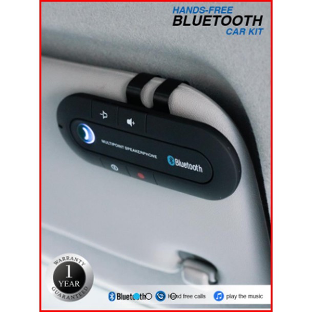 Bluetooth Hands Free Car Kit บลูธูทติดรถยนต์ | Shopee Thailand