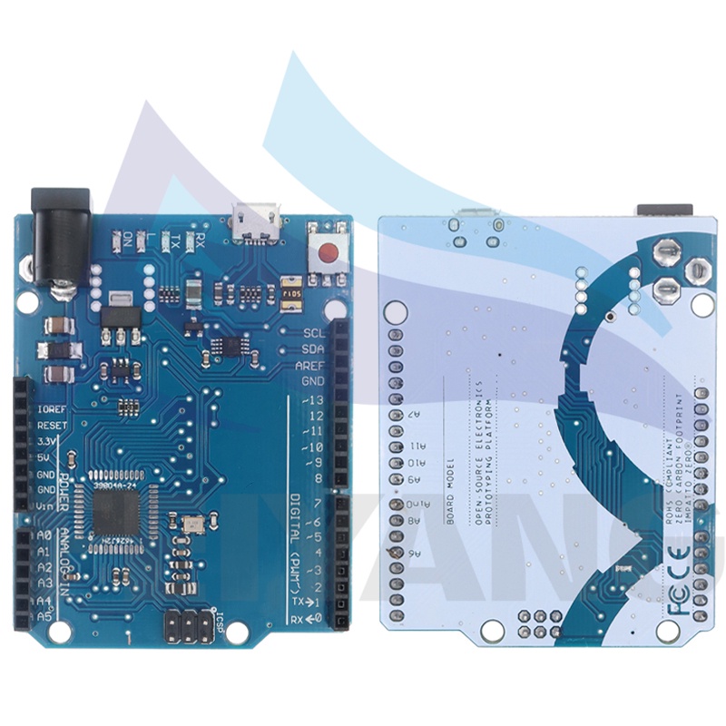 Leonardo R3 บอร์ดไมโครคอนโทรลเลอร์ Atmega32u4 พร้อมสายเคเบิล USB ...