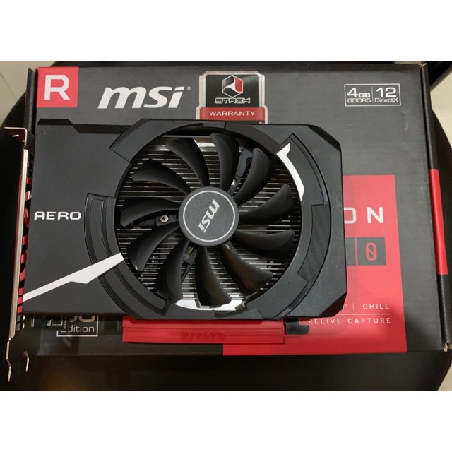 MSI RX 560 AERO ITX 4 G OC มีประกัน ไม่ต่อไฟเพิ่ม | Shopee Thailand